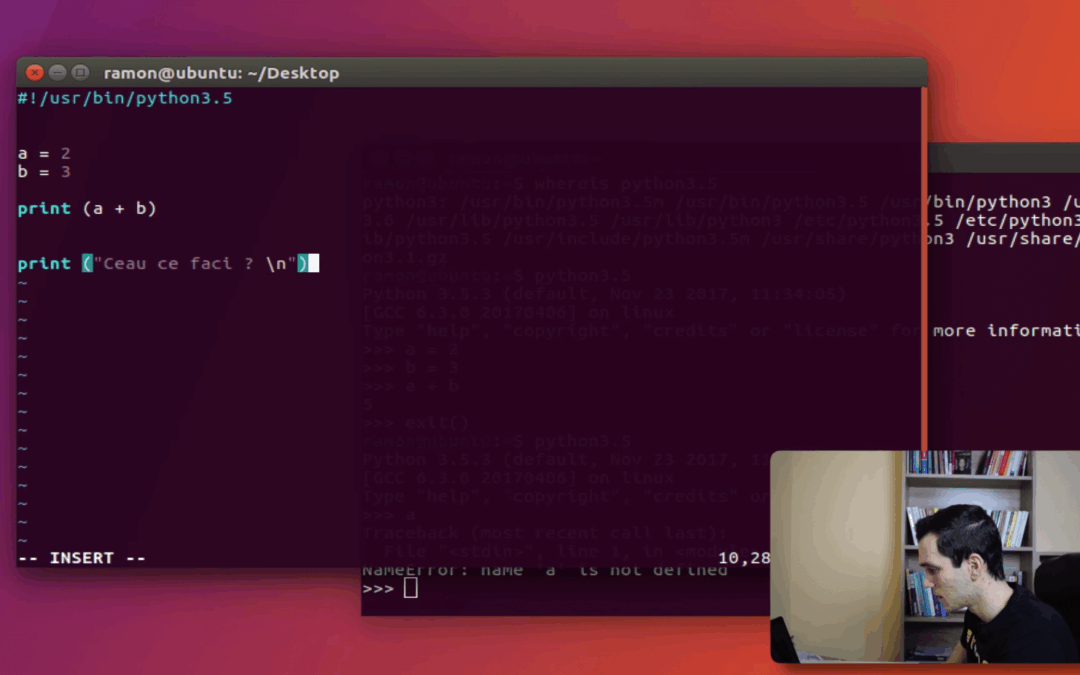 💻 Cum sa faci un Script in Python folosind Linux - Invata Programare #4 ...