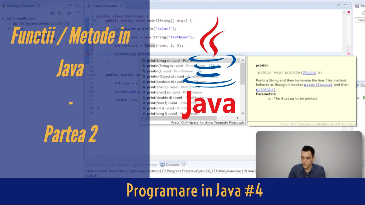 💻 Functii care Returneaza o valoare in Java | Programare in Java #4 ...