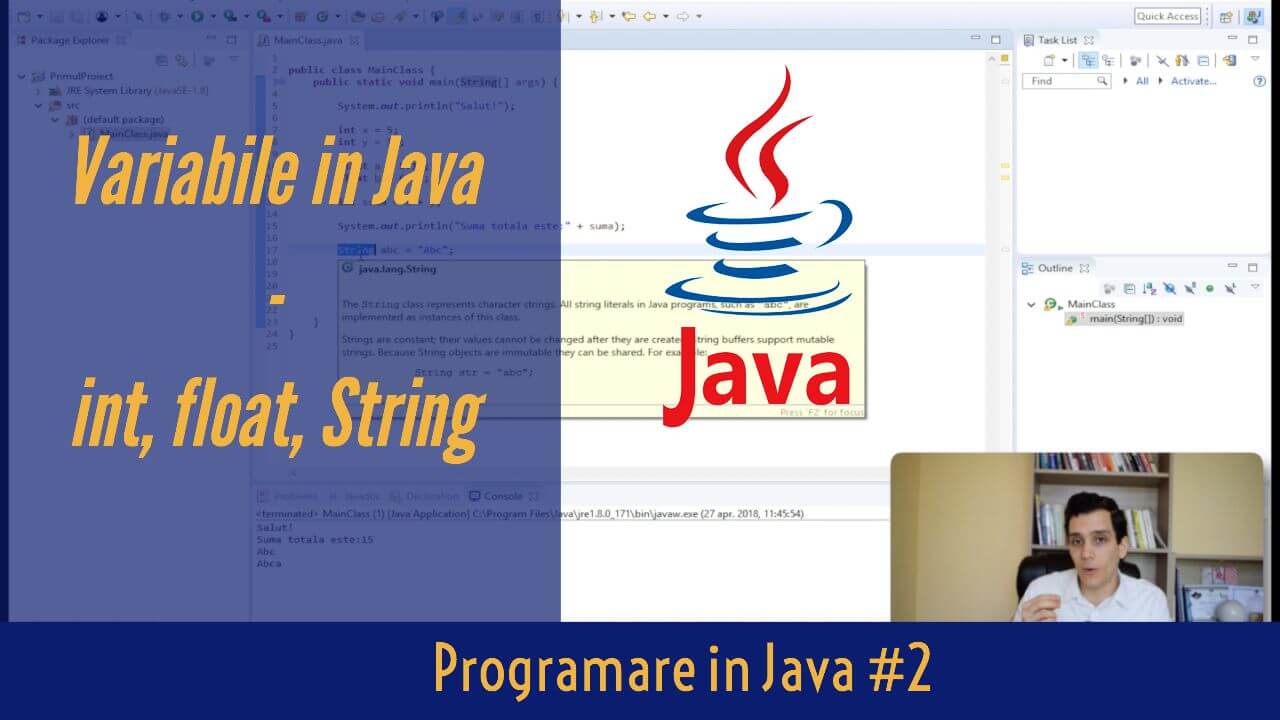 Ramon Nastase — Cum sa Creezi Variabile in Java | Programare in...